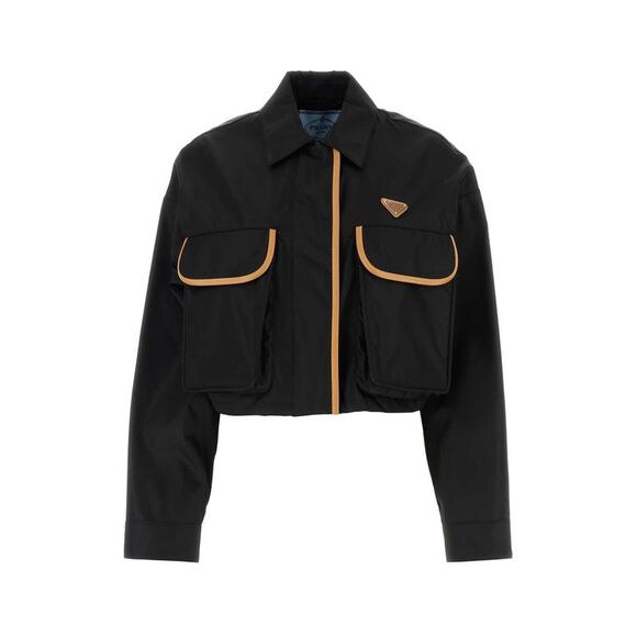 Prada | Jackets & Coats | Prada Black Renylon Jacket | Poshmark